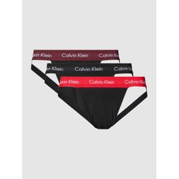 Calvin Klein Underwear String mit Label-Bund im 3er-Pack