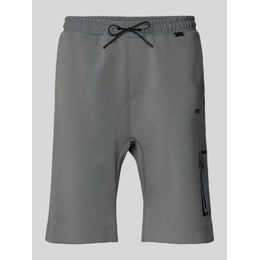 BOSS Green Slim Fit Sweatshorts mit Label-Details Modell 'Hariq'