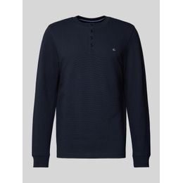 Christian Berg Longsleeve mit Logo-Stitching