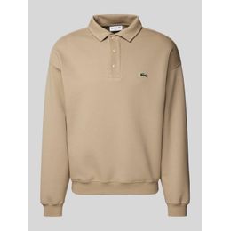 Lacoste Sweatshirt mit Druckknopfleiste