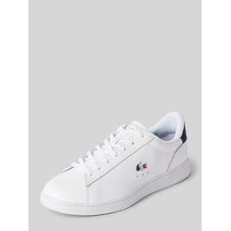 Lacoste Ledersneaker mit Logo-Stitching Modell 'CARNABY'