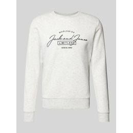 Jack & Jones Sweatshirt mit Label-Print Modell 'FERRIS'