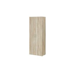 Höffner Schrank, 2-türig ¦ holzfarben ¦ Maße (cm): B: 80 H: 185 T: 40