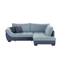 bobb Ecksofa Krissy ¦ blau ¦ Maße (cm): B: 251 H: 88 T: 190