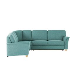 Smart Ecksofa Valencia ¦ türkis/petrol ¦ Maße (cm): B: 242 H: 90 T: