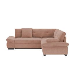 bobb Ecksofa Lindsay ¦ orange ¦ Maße (cm): B: 255 H: 91 T: 225