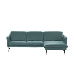 himolla Ecksofa Leder 1928 ¦ türkis/petrol ¦ Maße (cm): B: 280 H: 83