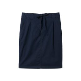 Tom Tailor Damen Chino Rock, blau, Uni, Gr. 36