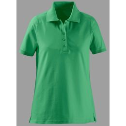 WITT Damen Poloshirt mit Seitenschlitzen, gr&uuml;n, Gr&ouml;&szlig;e 42