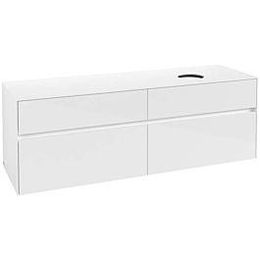 Villeroy & Boch Villeroy und Boch Collaro Waschtischunterschrank C05100DH 160 x 54,8 x 50 cm, Waschtisch rechts, Glossy White