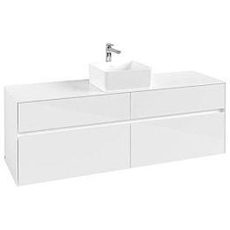 Villeroy & Boch Villeroy und Boch Collaro Waschtischunterschrank C04900DH 160 x 54,8 x 50 cm, Waschtisch mittig, Glossy White