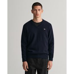 Gant Superfine Lambswool V-Neck Pullover