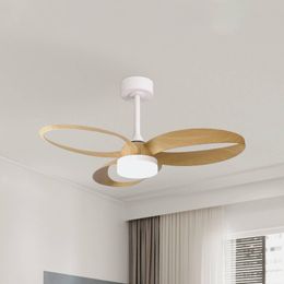 LED-Deckenventilator Infinity Holzdekor DC leise Ø 93 cm CCT