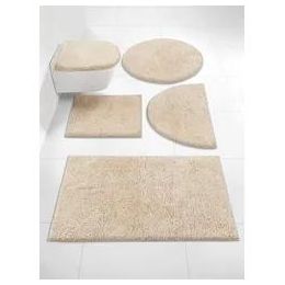 Badematte Grund Badematten Gr. rechteckig (60cm x 90cm),, beige (natur)