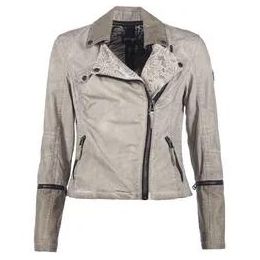 Lederjacke Maze "Garden" Gr. L, grau Damen Jacken