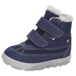 Klettstiefel Pepino BY RICOSTA "Pedro WMS: weit" Gr. 24, blau (dunkelblau) Kinder Schuhe Snowboots, Winterboots, Stiefel mit Sympatex-Membrane