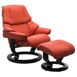 Relaxsessel stressless "Reno" Sessel Gr. Material Bezug, Material Gestell, Ausführung / Funktion, Maße B/H/T, braun (henna) mit Classic Base, Größe S, M & L, Gestell Schwarz