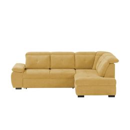 Smart Ecksofa Tamara ¦ gelb ¦ Maße (cm): B: 252 H: 90 T: 192