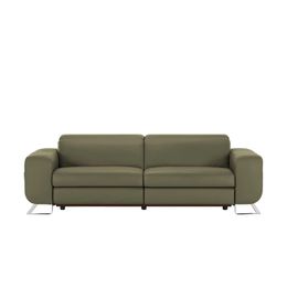 JOOP! Ledersofa 8151 ¦ grün ¦ Maße (cm): B: 238 H: 74 T: 111