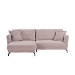 bobb Ecksofa Yolanda ¦ rosa/pink ¦ Maße (cm): B: 257 H: 94 T: 174