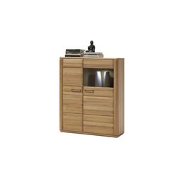 Woodford Kombi-Highboard Dio ¦ holzfarben ¦ Maße (cm): B: 107 H: 131