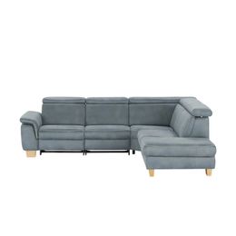 Mein Sofa bold Ecksofa Beata ¦ blau ¦ Maße (cm): B: 270 H: 80 T: 233