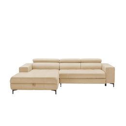 switch Ecksofa aus Mikrofaser Caro ¦ beige ¦ Maße (cm): B: 289 H: 93