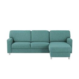 Smart Ecksofa Valencia ¦ türkis/petrol ¦ Maße (cm): B: 253 H: 90 T: