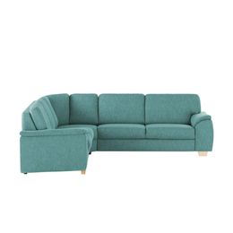 Smart Ecksofa Valencia ¦ türkis/petrol ¦ Maße (cm): B: 250 H: 90 T: