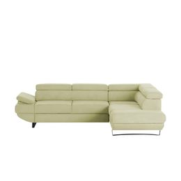 switch Ecksofa aus Mikrofaser Gio ¦ gelb ¦ Maße (cm): B: 263 H: 74 T: