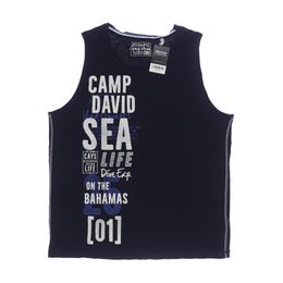 CAMP DAVID Herren T-Shirt, marineblau, Gr. 56