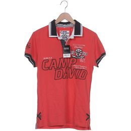 CAMP DAVID Herren Poloshirt, rot, Gr. 46