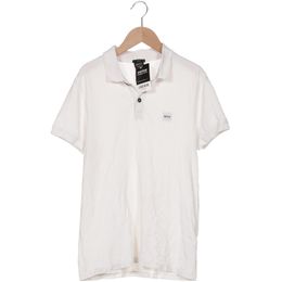 BOSS Orange Herren Poloshirt, weiß, Gr. 46