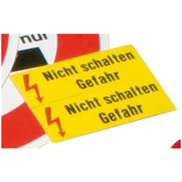 Dönges Warnschild, selbstklebend, 'Nicht schalten Gefahr', 70 x 25 mm - Dönges