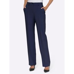 Marlene-Hose Heine Gr. 34, Normalgrößen, blau (marine) Damen Hosen