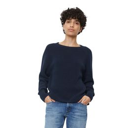 Marc O'Polo Strickpullover MARC O'POLO "aus Heavy-Weight-Organic-Cotton" Gr. XS, blau Damen Pullover