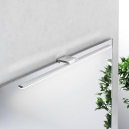 MCJ LED-Spiegelleuchte Triga IP44, chrom, 60cm, 3.000K