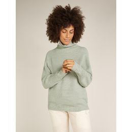 Icebreaker Merino Seevista Rollkragenpullover - Frau - Ashen/moss - Größe XS