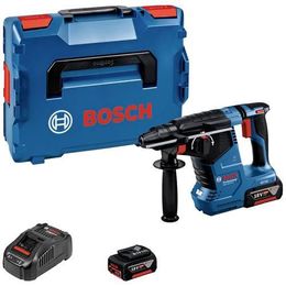 Bosch Professional GBH 18V-24 C SDS-Plus-Akku-Bohrhammer 18 V 5 Ah Li-Ion bürstenlos, inkl. 2. Akku, inkl. Ladegerät, inkl. Koffer