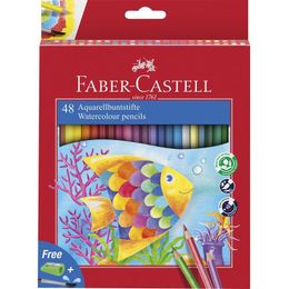 Faber-Castell Faber Castell Watercolour pencil + brush box (48 pcs)