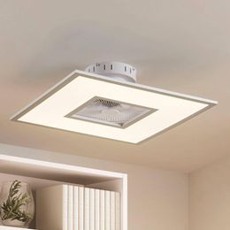 LINDBY LED-Deckenventilator Romea, eckig, DC, leise, 60 cm