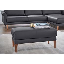 Hockerbank "CR.450, Sitzbank", schwarz (signalschwarz 534, 58), B:93cm H:45cm T:48cm, Chenille COCO (72% Polyester 15% Baumwolle 13% Polyacryl), CREATION BY ROLF BENZ, Hocker, Polsterhocker, F&uuml;&szlig;e aus Massivholz