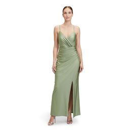 Abendkleid Vera Mont "Vera Mont figurbetont" Gr. 40, Normalgrößen, grün (autumn green) Damen Kleider Raffung