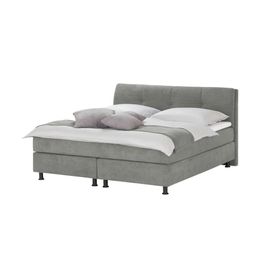 SKAGEN BEDS Boxspringbett Vegg Towel ¦ grau ¦ Maße (cm): B: 205 H: 1