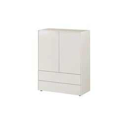 JOOP! Highboard Gloss Base ¦ grau ¦ Maße (cm): B: 92,5 H: 118,5 T: 4