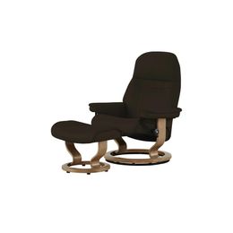 stressless Relaxsessel mit Hocker Leder Sunrise S ¦ braun ¦ Maße (cm)