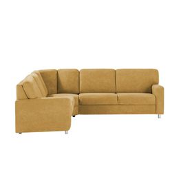 Smart Ecksofa Valencia ¦ gelb ¦ Maße (cm): B: 266 H: 90 T: 236