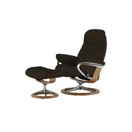 stressless Relaxsessel mit Hocker Leder Sunrise S ¦ braun ¦ Maße (cm)