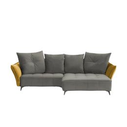 Höffner Ecksofa Crease ¦ grau ¦ Maße (cm): B: 290 H: 80 T: 175