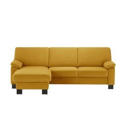 meinSofa Ecksofa Veit ¦ gelb ¦ Maße (cm): B: 232 H: 90 T: 168